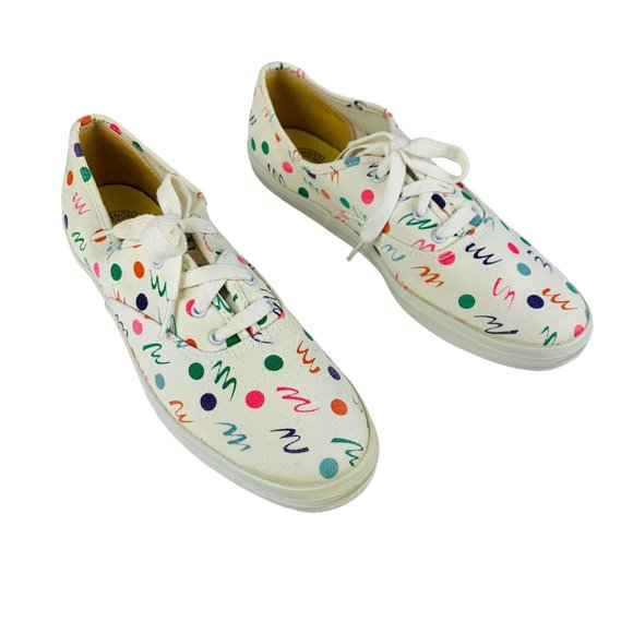 Keds | Shoes | Vintage 9s Keds Sneakers Womens 9 M White Multi Colored ...